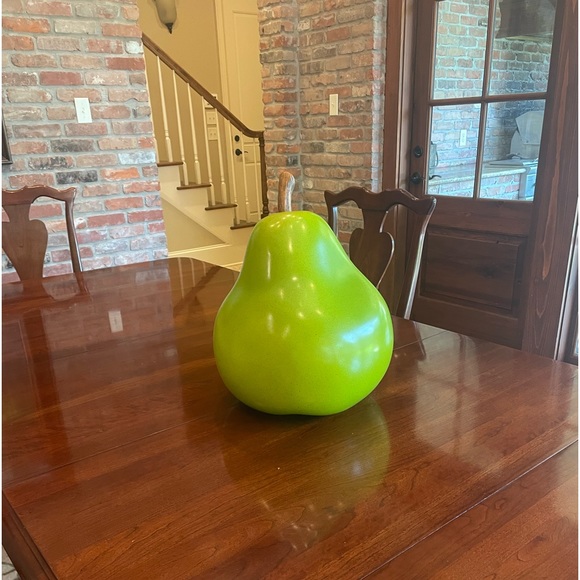 Accents | Decorative Ceramic Lime Green Pear | Poshmark